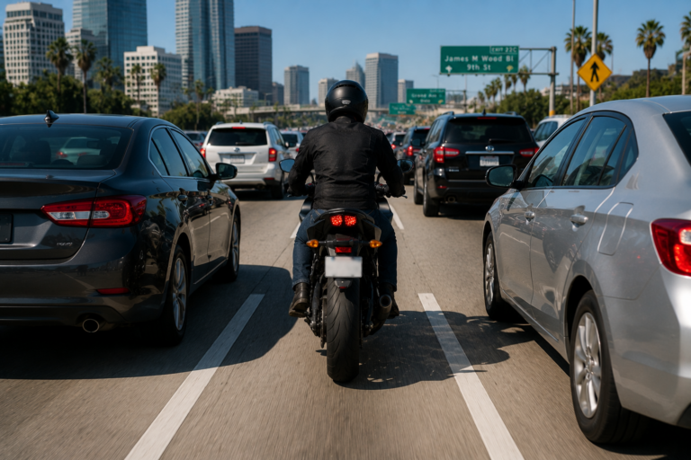 Motorcycle Lane Splitting Risks and Legal Considerations